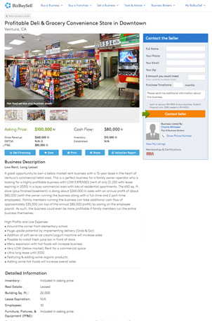 Sample Business Listings